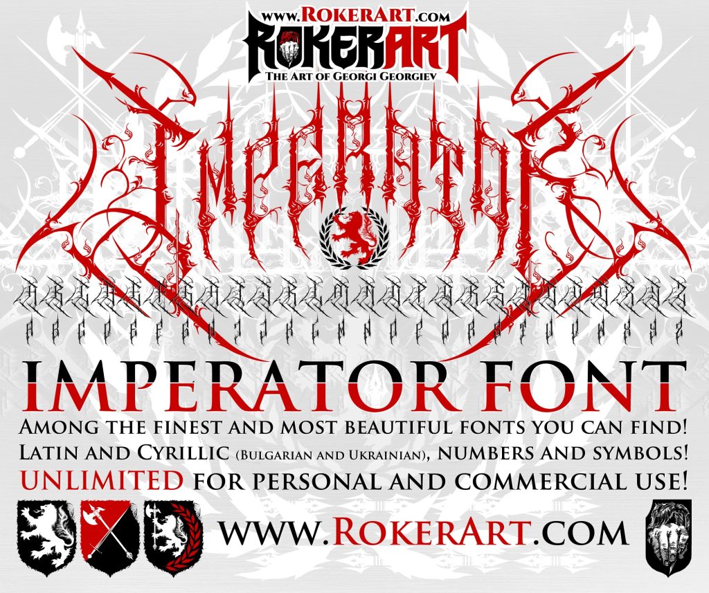 Imperator Font – RokerArt – Graphic Art and Fonts