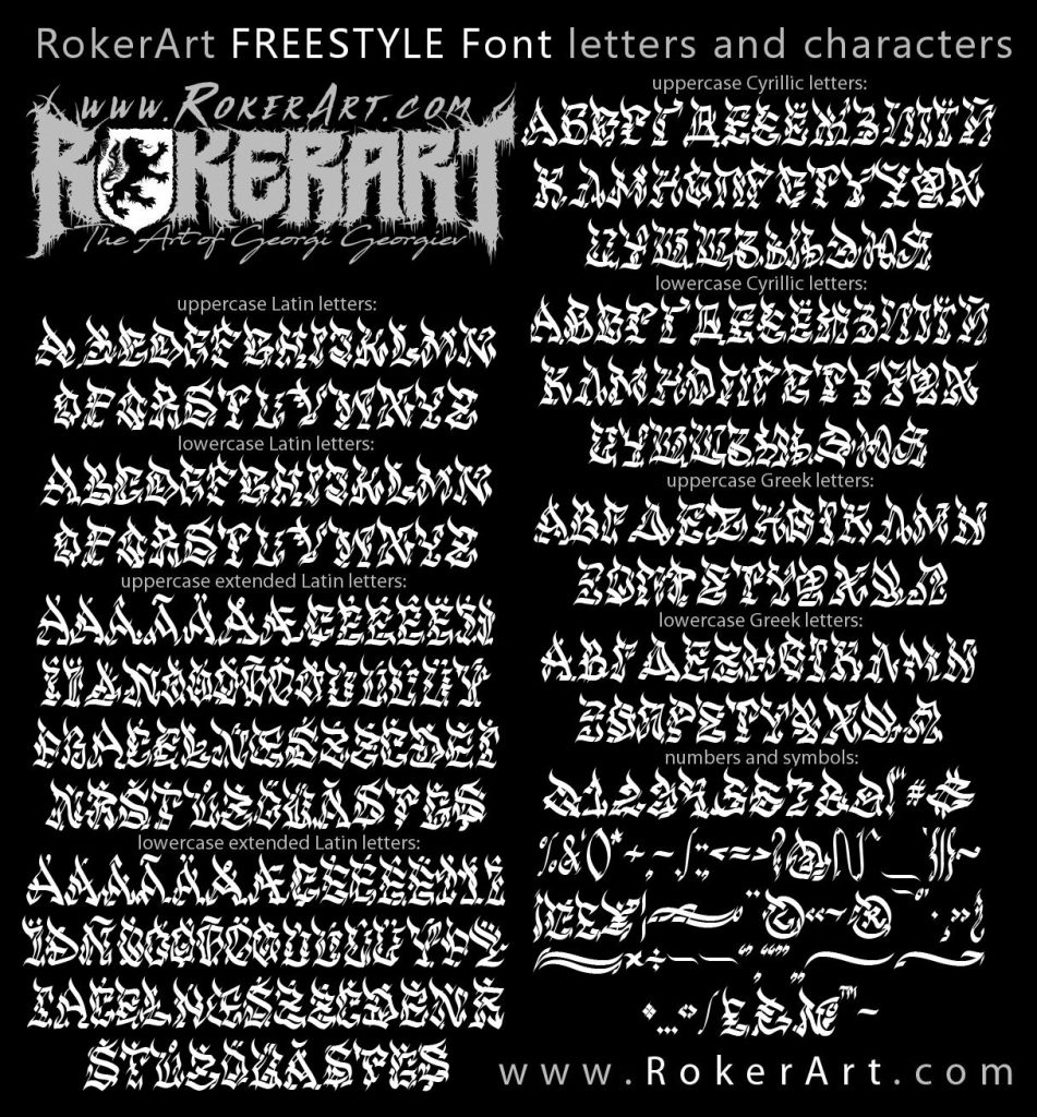 Freestyle Font – RokerArt – Graphic Art and Fonts