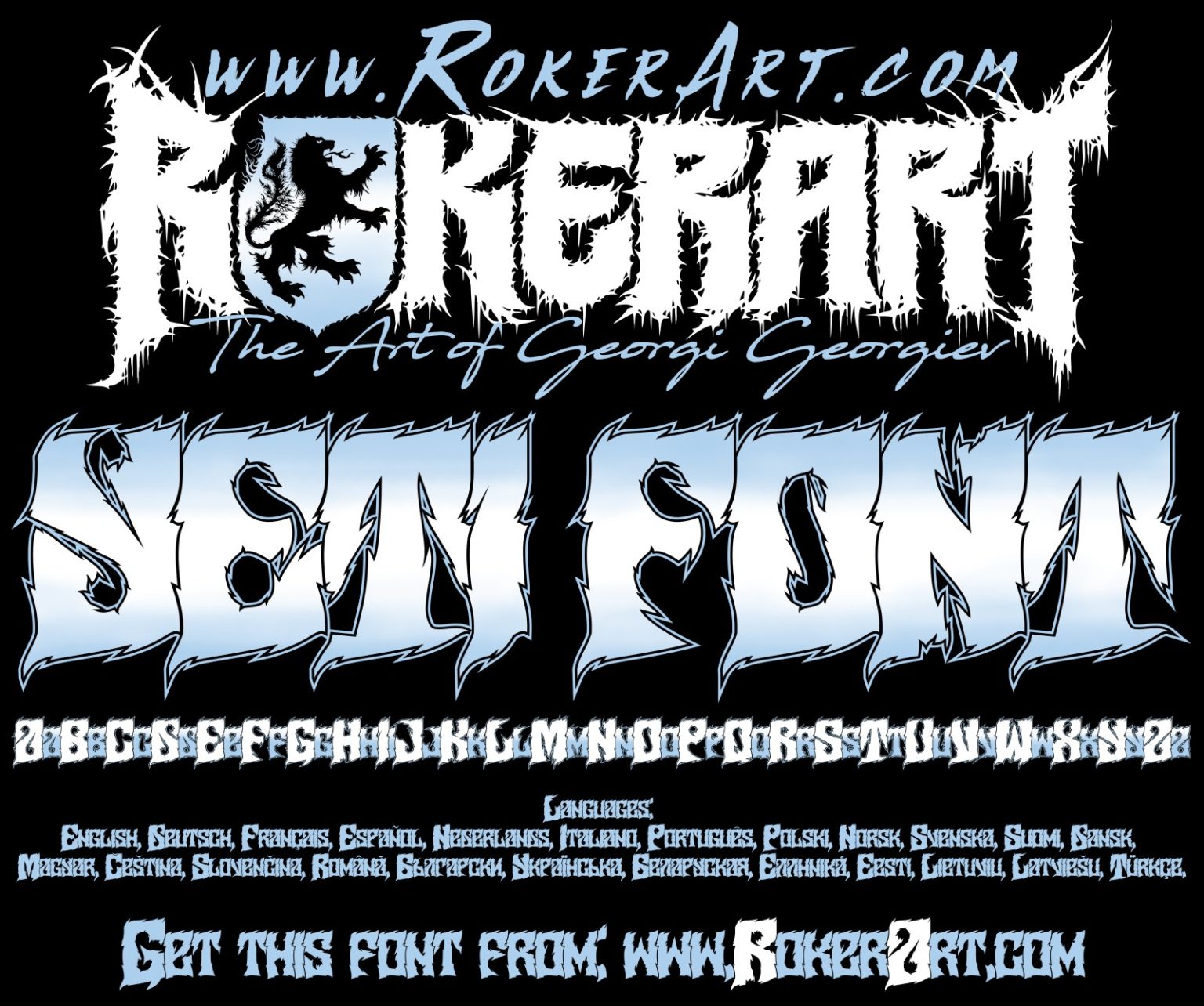 Yeti Font – RokerArt – Graphic Art and Fonts